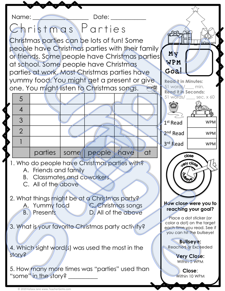 December Reading Passages - Christmas, Pearl Harbor, & More – Teacher Gems