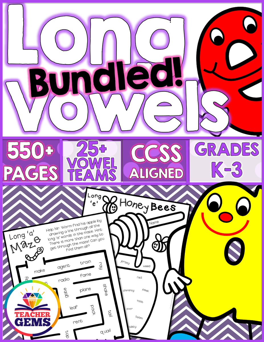 Long Vowels Bundle – Teacher Gems
