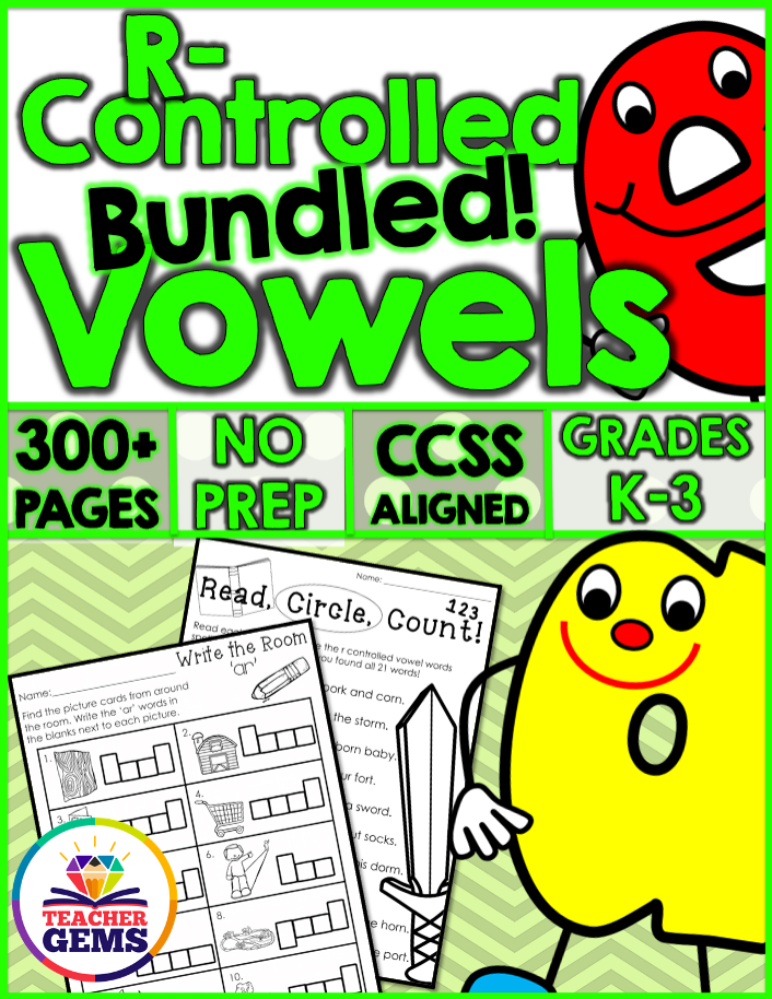R Controlled Vowels Bundle – Teacher Gems