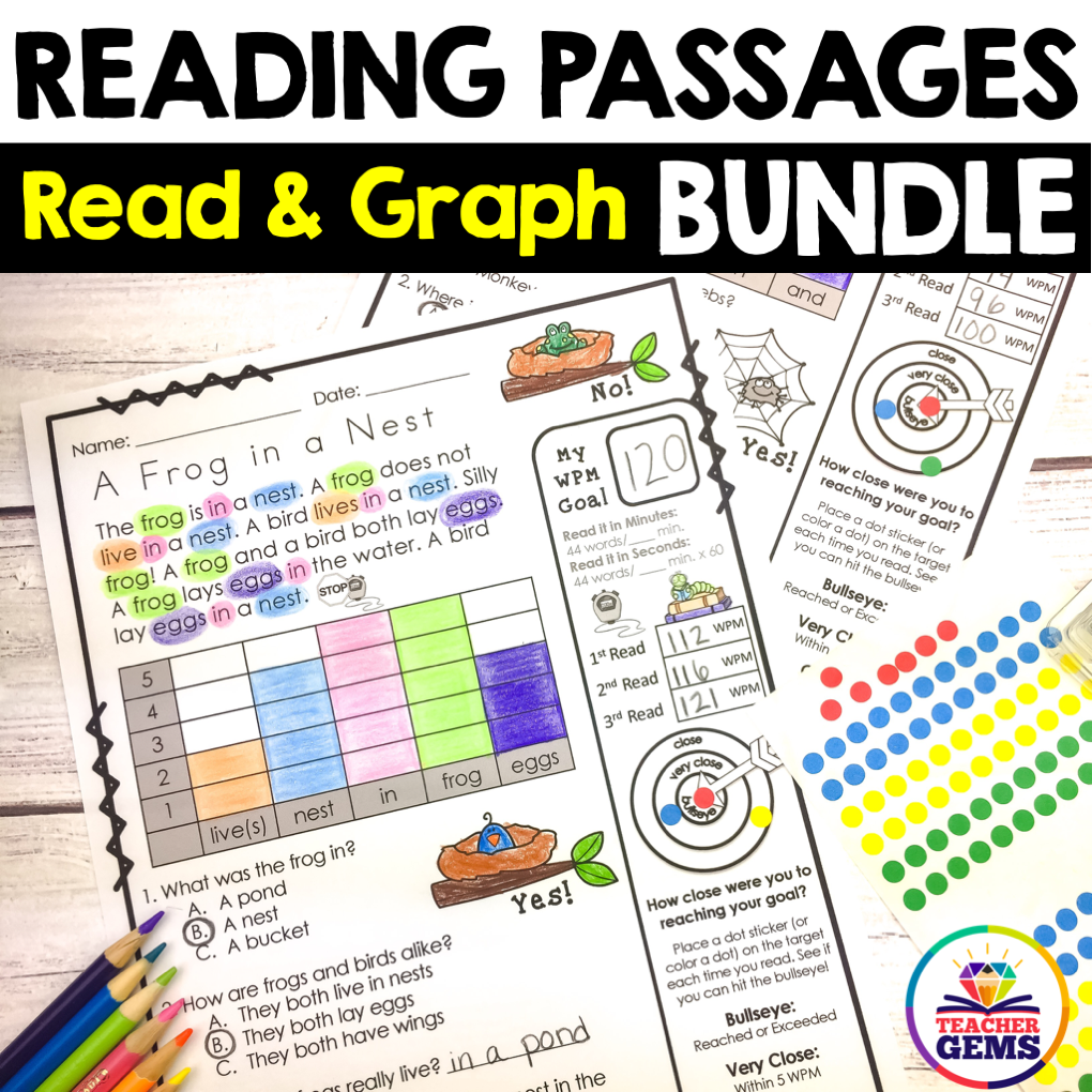 Reading Passages - Read and Graph Bundle – Teacher Gems