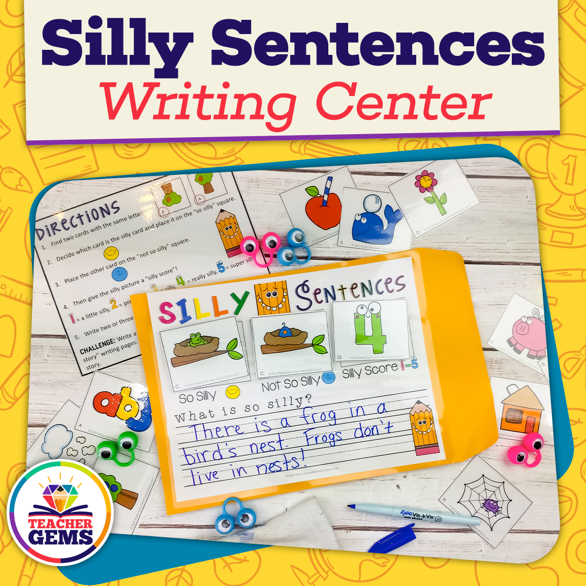Silly Sentences Writing Center – Teacher Gems