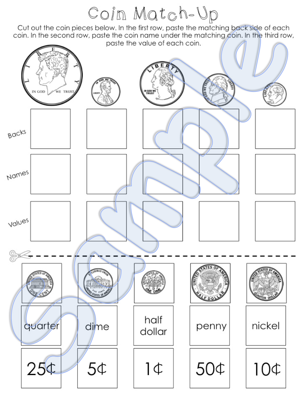 Cut And Paste Second Grade