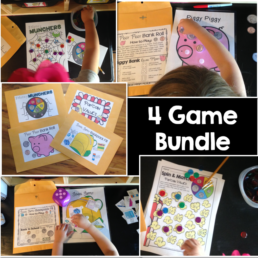 Money Games Math Centers Coin Identification Values And Adding Money Games Math Centers Coin Identification Values And Adding