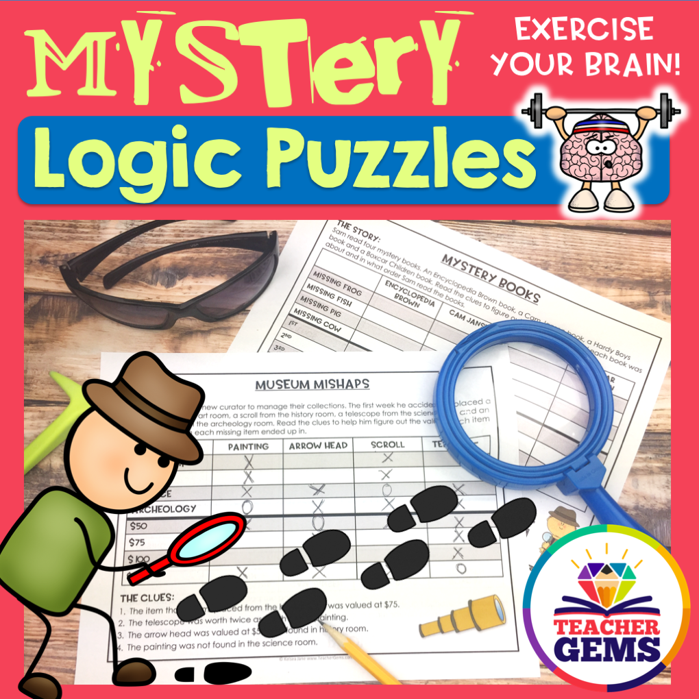 Mystery Theme Logic Puzzles – Teacher Gems