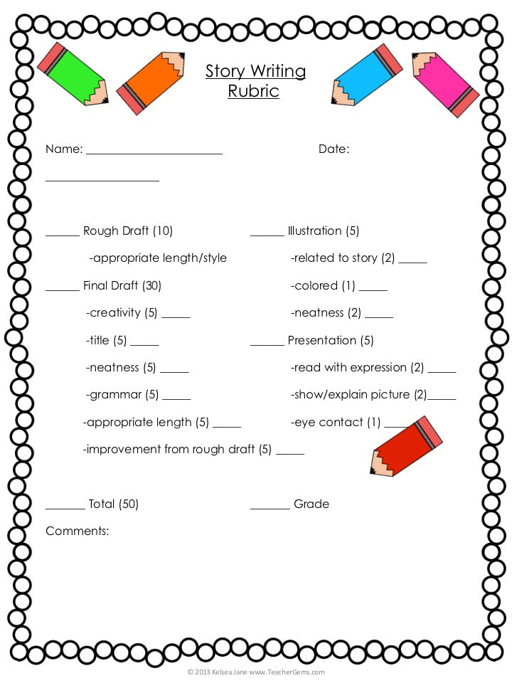 Writing Rubrics - Set of 3 – Teacher Gems