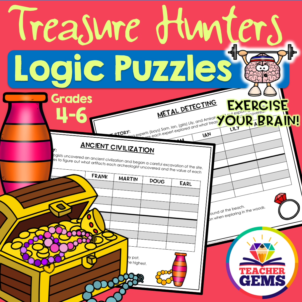 Mystery Theme Logic Puzzles – Teacher Gems